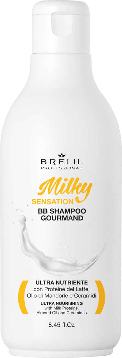 BRELIL PROFESSIONAL • MILKY SENSATION BB SHAMPOO GOURMAND 250ml ...